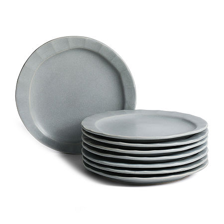 Click here for Stone + Lain Oasis 8-pc. Stoneware Salad Plate  On... prices