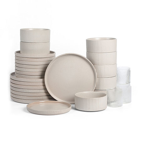 Click here for Stone Lain Haven 32 Pc. Dinnerware & Glassware Set... prices