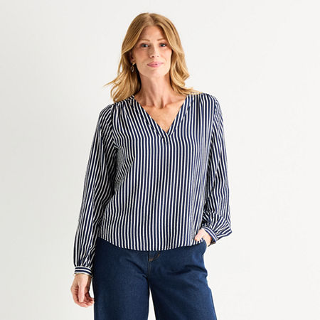 Click here for Liz Claiborne Womens V Neck 3/4 Sleeve Tunic Top... prices