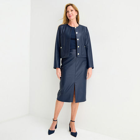 Click here for Liz Claiborne Womens Mid Rise Midi Faux Leather A-... prices