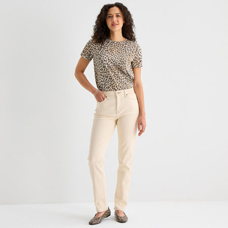 Click here for a.n.a Womens High Rise Straight Leg Slim Fit Jean... prices