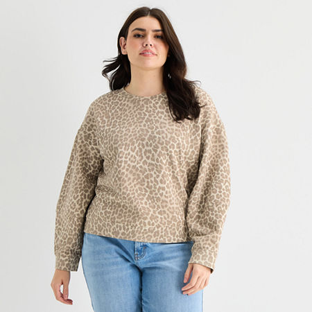 Click here for a.n.a Womens Plus Crew Neck Long Sleeve Sweatshirt... prices