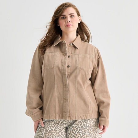 Click here for a.n.a Womens Plus Denim Midweight Shirt Jacket  4x... prices