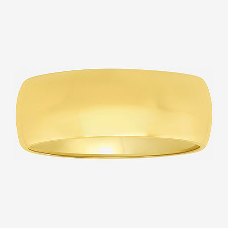 Click here for Mens 8MM 14K Gold Over Silver Wedding Band  8  Yel... prices