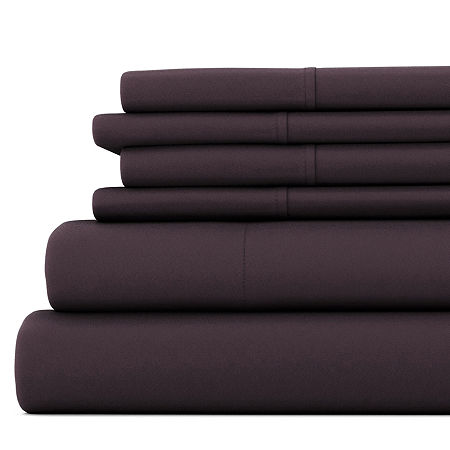 ienjoy Home Solids in Style 4-Pc. Sheet Set  Twin Xl - Purple