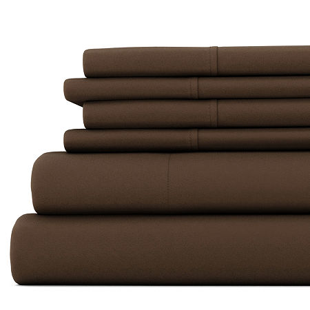 ienjoy Home Solids in Style 4-Pc. Sheet Set  Twin Xl - Chocolate