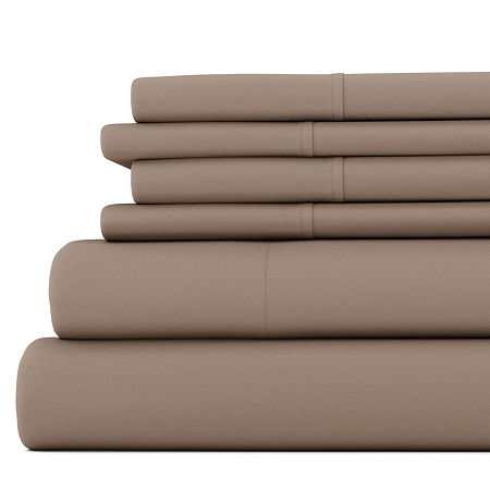 ienjoy Home Solids in Style 4-Pc. Sheet Set  Twin Xl - Taupe