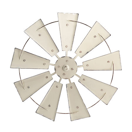 Click here for Glitzhome Vintage Beige Metal Wind Spinner Metal W... prices