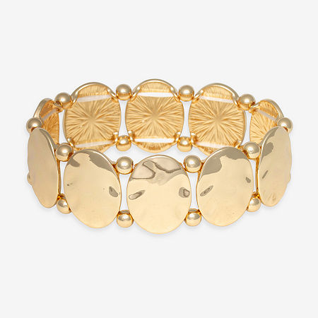 Click here for Bold Elements Gold Tone Womens Stretch Bracelet  O... prices