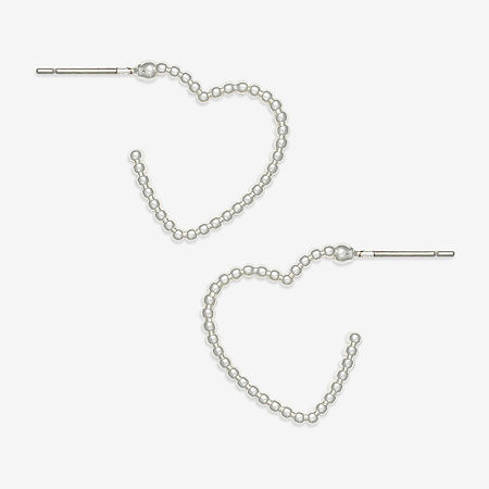 Click here for Mixit Womens 19mm Heart Hypoallergenic Hoop Earrin... prices
