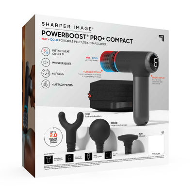 Sharper Image Powerboost® Pro+ Compact Massager, Color: Black - JCPenney