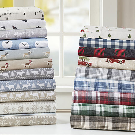 Click here for Woolrich Printed Flannel 4-Pc. Sheet Set  Californ... prices