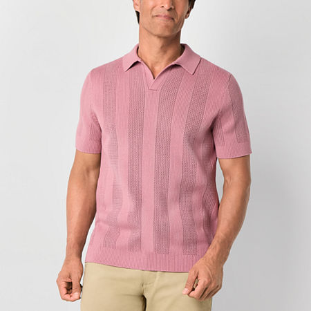 Click here for Stafford Johnny Collar Mens Short Sleeve Polo Swea... prices