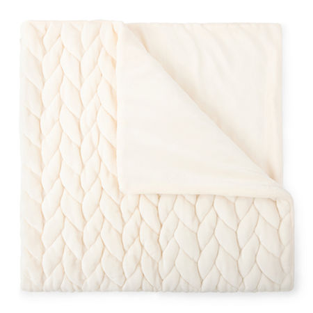 Click here for Liz Claiborne Chunky Chevron Throw  One Size  Beig... prices