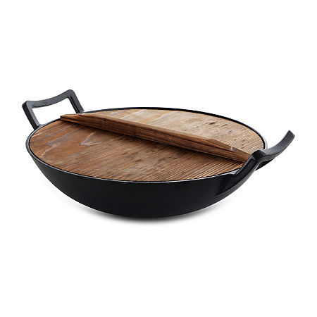 Click here for MegaChef 2-pc. Cast Iron Wok  One Size  Black prices