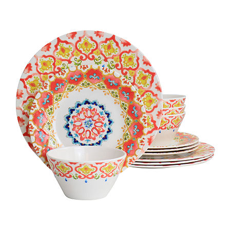Click here for Gibson 12-pc. Melamine Dinnerware Set  One Size  M... prices