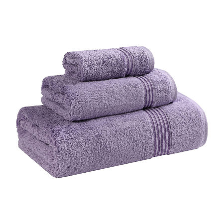 Superior Solid Quick Drying Egyptian Cotton 6 Piece Bath Towel Set - Royal Purple