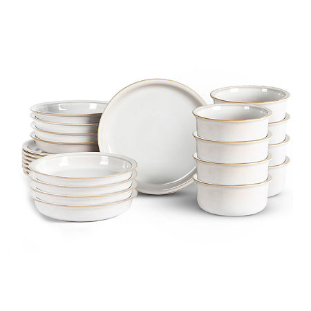 Click here for Stone + Lain Slate 8-pc. Stoneware Dinnerware Set... prices