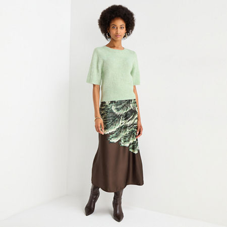 Click here for Worthington Womens Long A-Line Skirt  6  Brown prices
