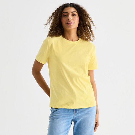 Click here for a.n.a Womens Round Neck Short Sleeve T-Shirt  Peti... prices