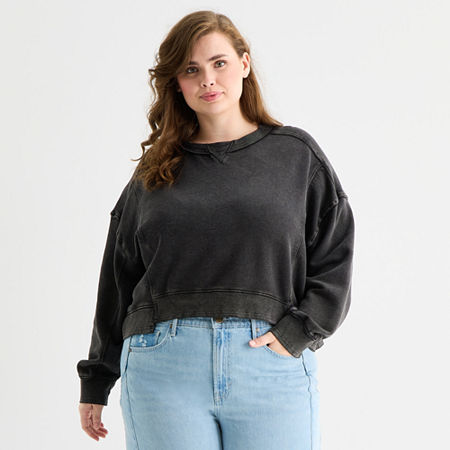 Click here for a.n.a Womens Plus Crew Neck Long Sleeve Sweatshirt... prices