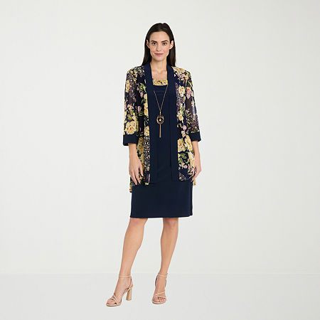 Click here for R & M Richards Womens Floral Jacket Dress With Rem... prices