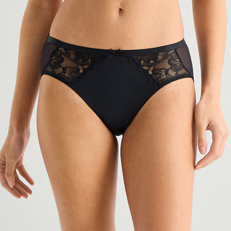 Click here for Ambrielle Tulip Lace Shine Hipster Panty  Medium... prices