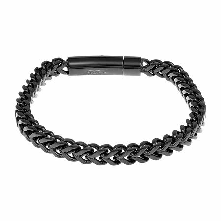 Click here for Mens Stainless Steel 9 Inch Solid Wheat Chain Brac... prices