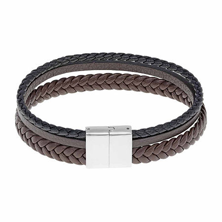 Click here for Mens Stainless Steel Wrap Bracelet  One Size prices