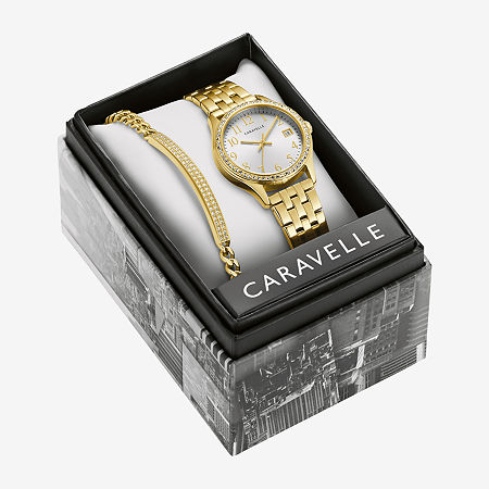 Click here for Caravelle Designed By Bulova Womens Crystal Accent... prices