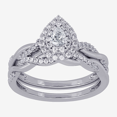Click here for Womens 3/8 CT. T.W. Natural White Diamond 10K Whit... prices