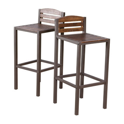 Milos 2-pc. Bar Stool, Color: Dark Brown - JCPenney