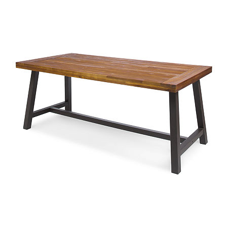 Click here for Carlisle Rectangular Dining Table  One Size  Brown prices