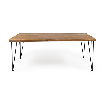 Click here for Zion Rectangular Dining Table  One Size  Brown prices