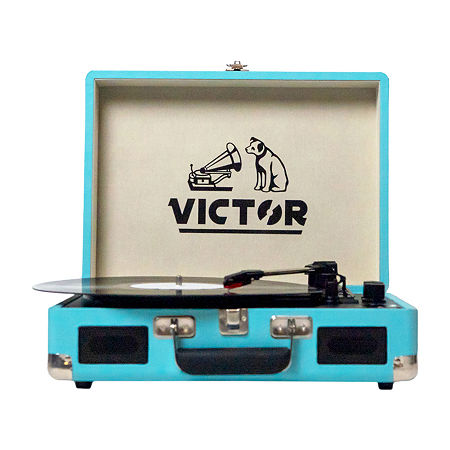 Click here for Victor Bluetooth Suitcase Turntable - Turquoise prices