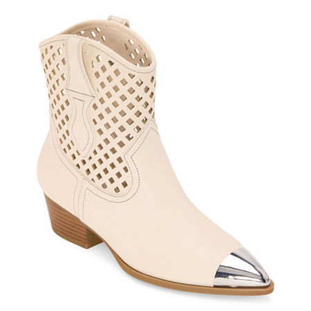 Click here for Arizona Jean Co Womens Garland Stacked Heel Cowboy... prices