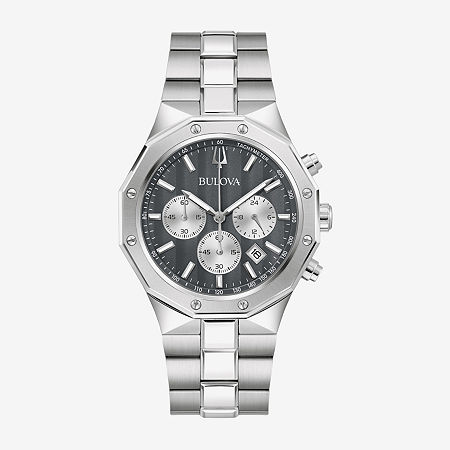 Click here for Bulova Prestige Mens Chronograph Silver Tone Stain... prices