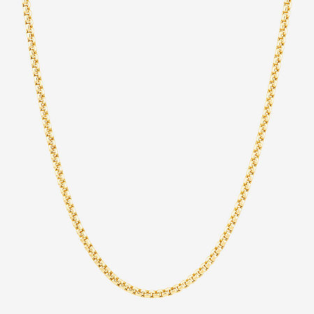 Click here for Made in Italy Womens 14K Gold 22 Inch Box Chain Ne... prices