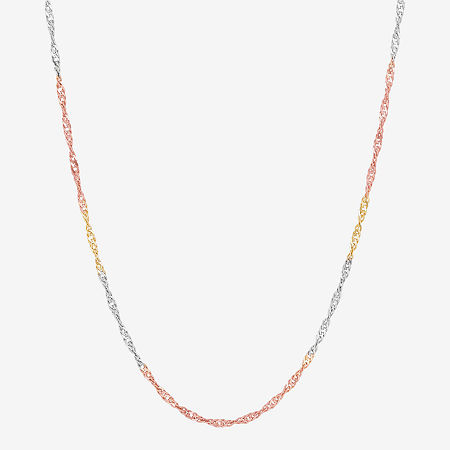 Click here for Made in Italy Womens 14K Gold 18 Inch Singapore Ch... prices