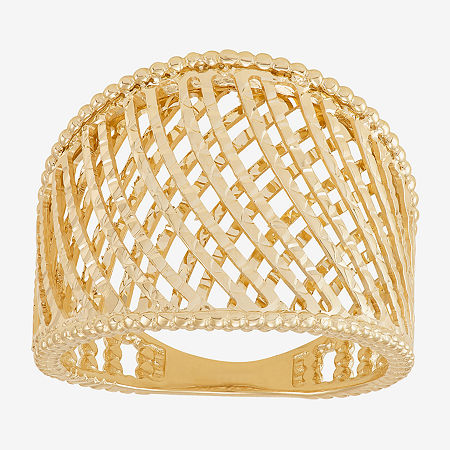 Click here for Made in Italy Womens 20.5MM 14K Gold Band  7  Yell... prices