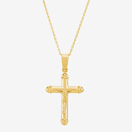 Click here for Bonded Brilliance Crucifix Womens 14K Gold Cross 1... prices