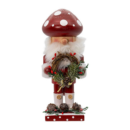 Click here for Kurt Adler 9 Wooden Mushroom Santa Christmas Nutcr... prices