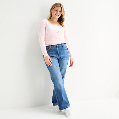 Click here for Arizona Womens Juniors Plus High Rise Stretch Fabr... prices