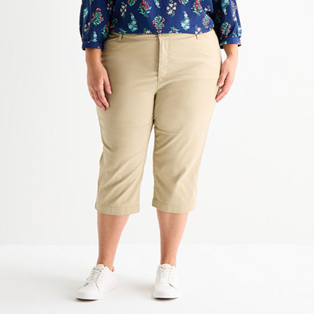 Click here for St. Johns Bay Womens Plus High Rise Capri Pant  20... prices