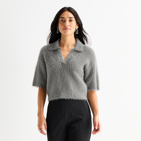 Click here for Worthington Womens Elbow Sleeve Polo Sweater  Xx-l... prices