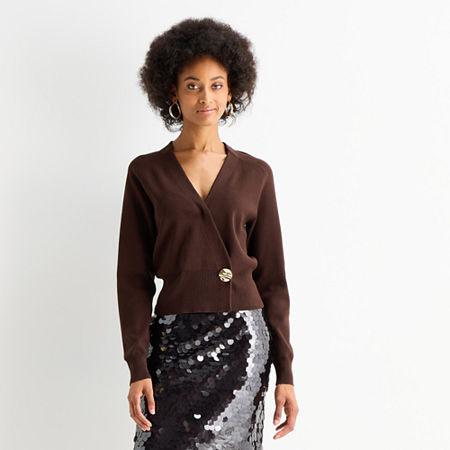 Click here for Worthington Womens V Neck Long Sleeve Button Cardi... prices