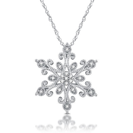 Click here for Diamond Blossom Womens 1/10 CT. T.W. Natural White... prices