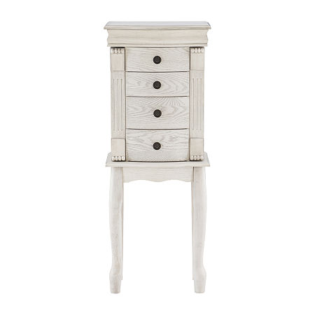 Click here for Powell Company Danika White Jewelry Armoire  One S... prices