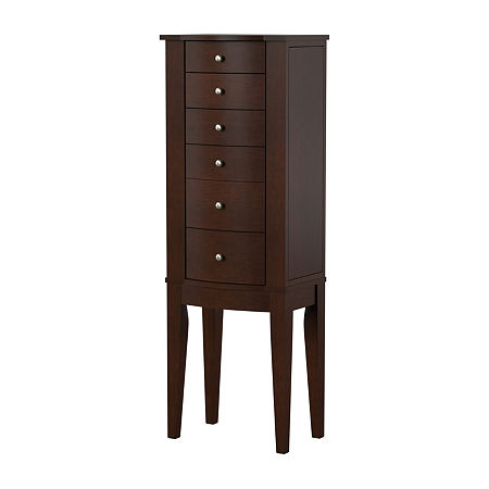 Click here for Powell Company Polly Cherry Jewelry Armoire  One S... prices