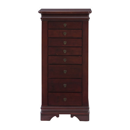 Click here for Powell Company Rema Cherry Jewelry Armoire  One Si... prices